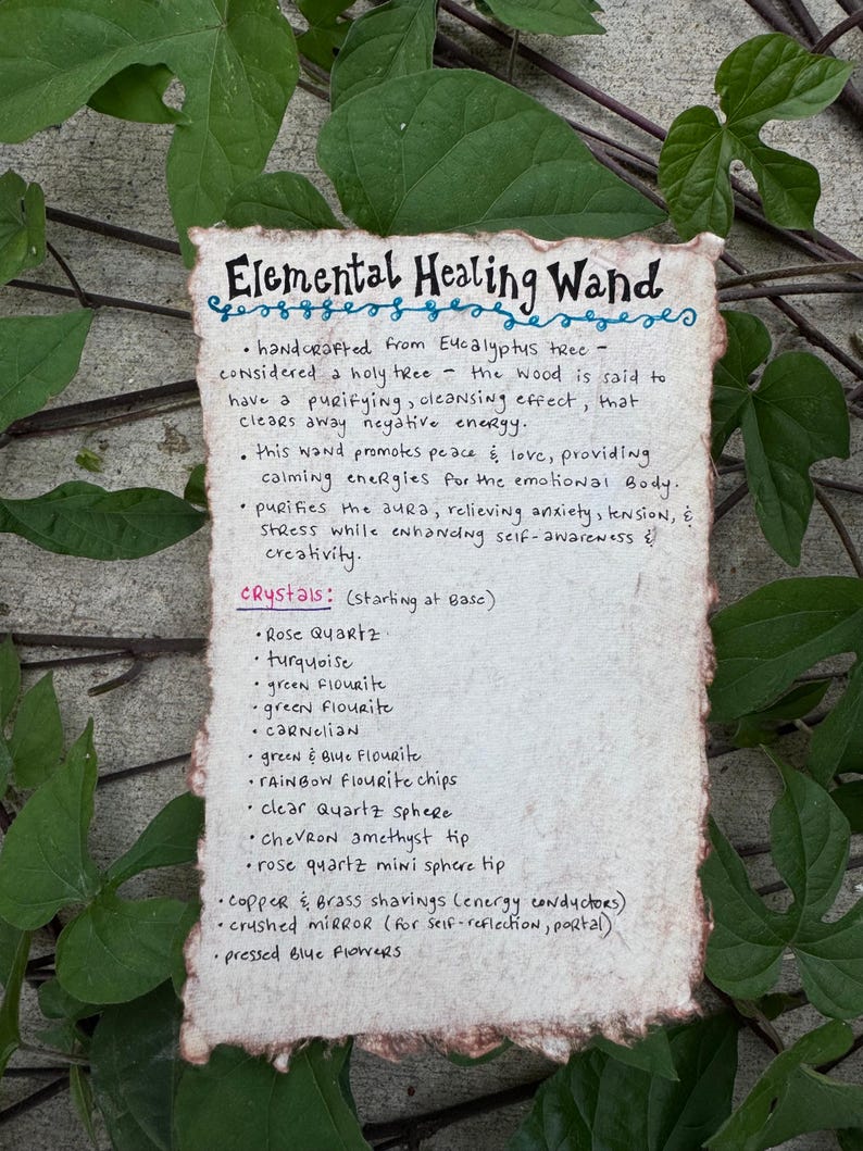 One-of-a-kind Magic Elemental Healing Wand - Etsy