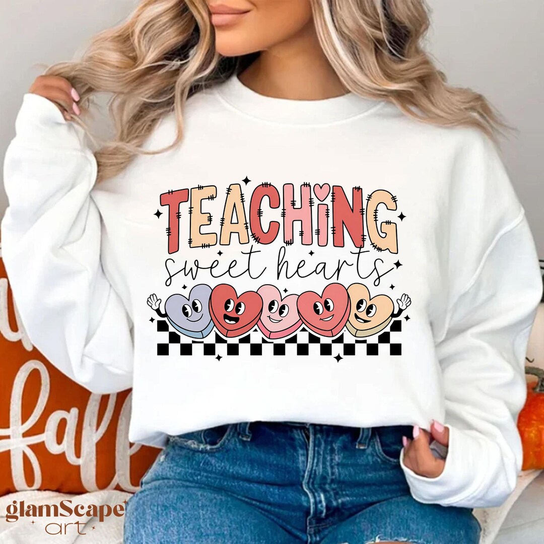 Teaching Sweethearts SVG PNG, Teacher Valentine, Valentines Shirt, Love ...