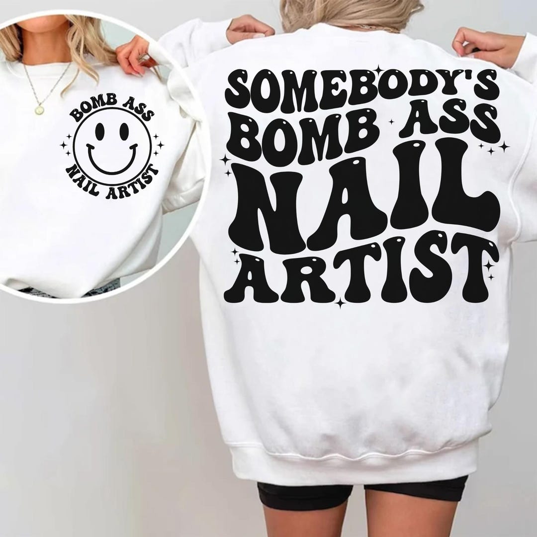 Somebody's Bomb Ass Nail Artist Png Bundle, Nail Artist Svg Cutting ...