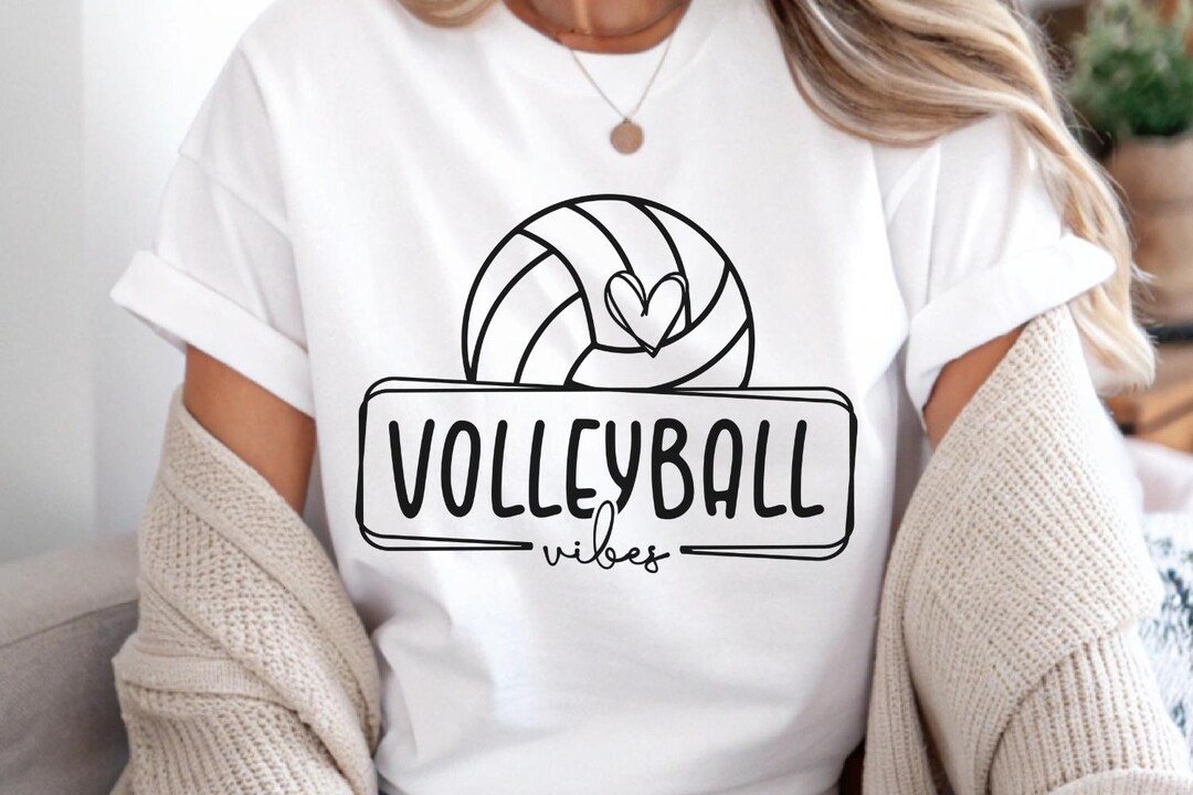 Volleyball Vibes SVG PNG, Volleyball Svg, Game Day Volleyball Svg ...