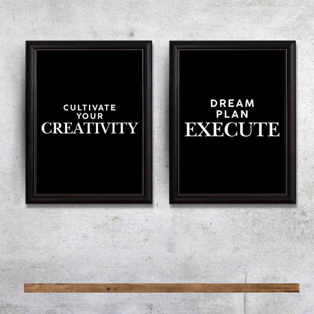 Motivational Office Posters - Printable Office Wall Art - Minimalistic ...