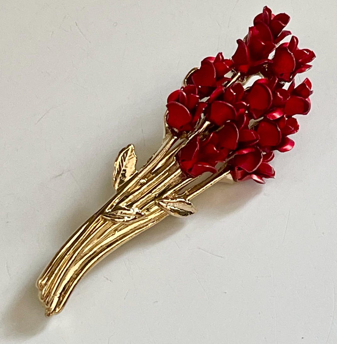 Vintage Avon Red Roses Bouquet - Etsy