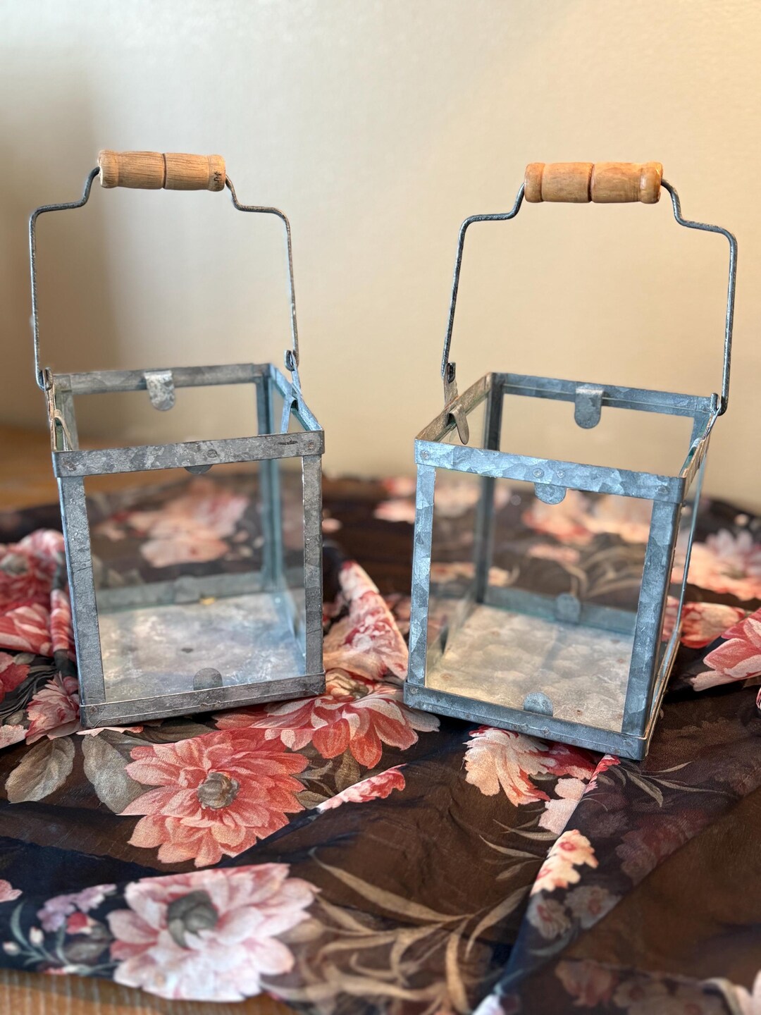 Candle Holders | Galvanized Metal Small Candle Lantern Holders | Candle ...