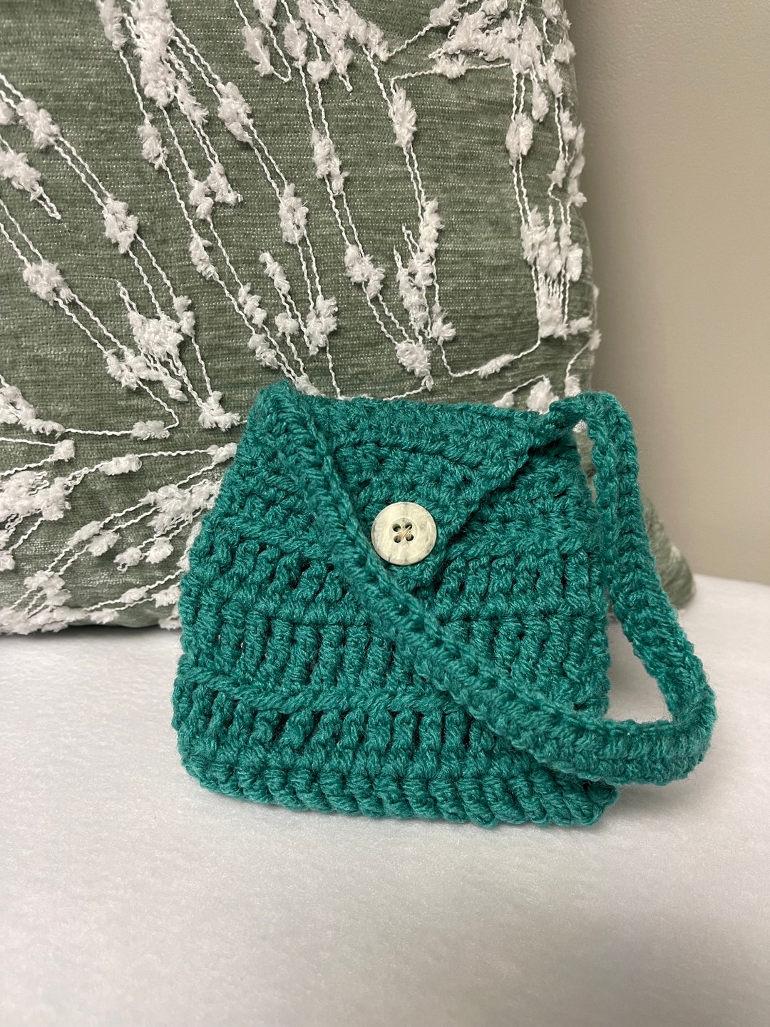 Handmade Girls Crochet Purse Turquoise ~ Mini Purse - Etsy