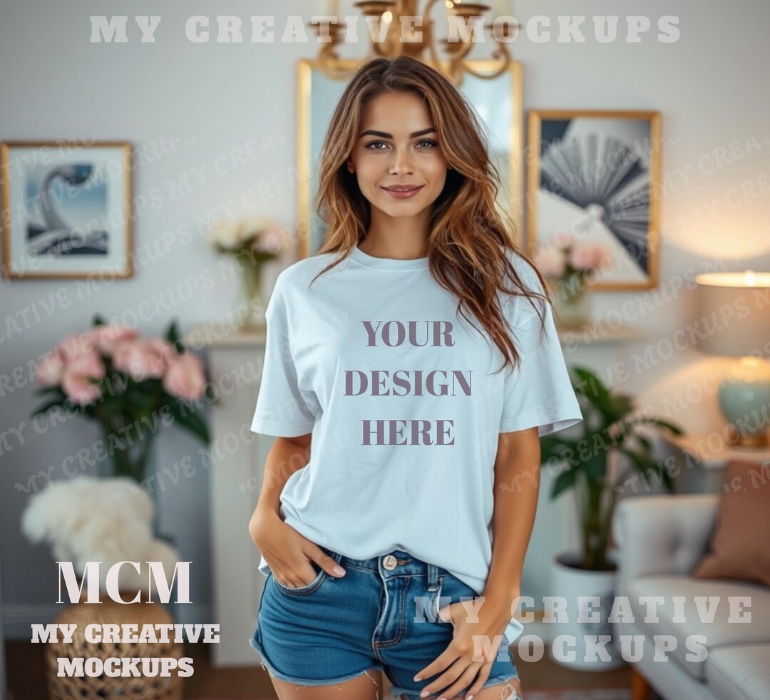 T-shirt Model Mockup, T-shirt Mockup PNG, Digital Download Tshirt ...