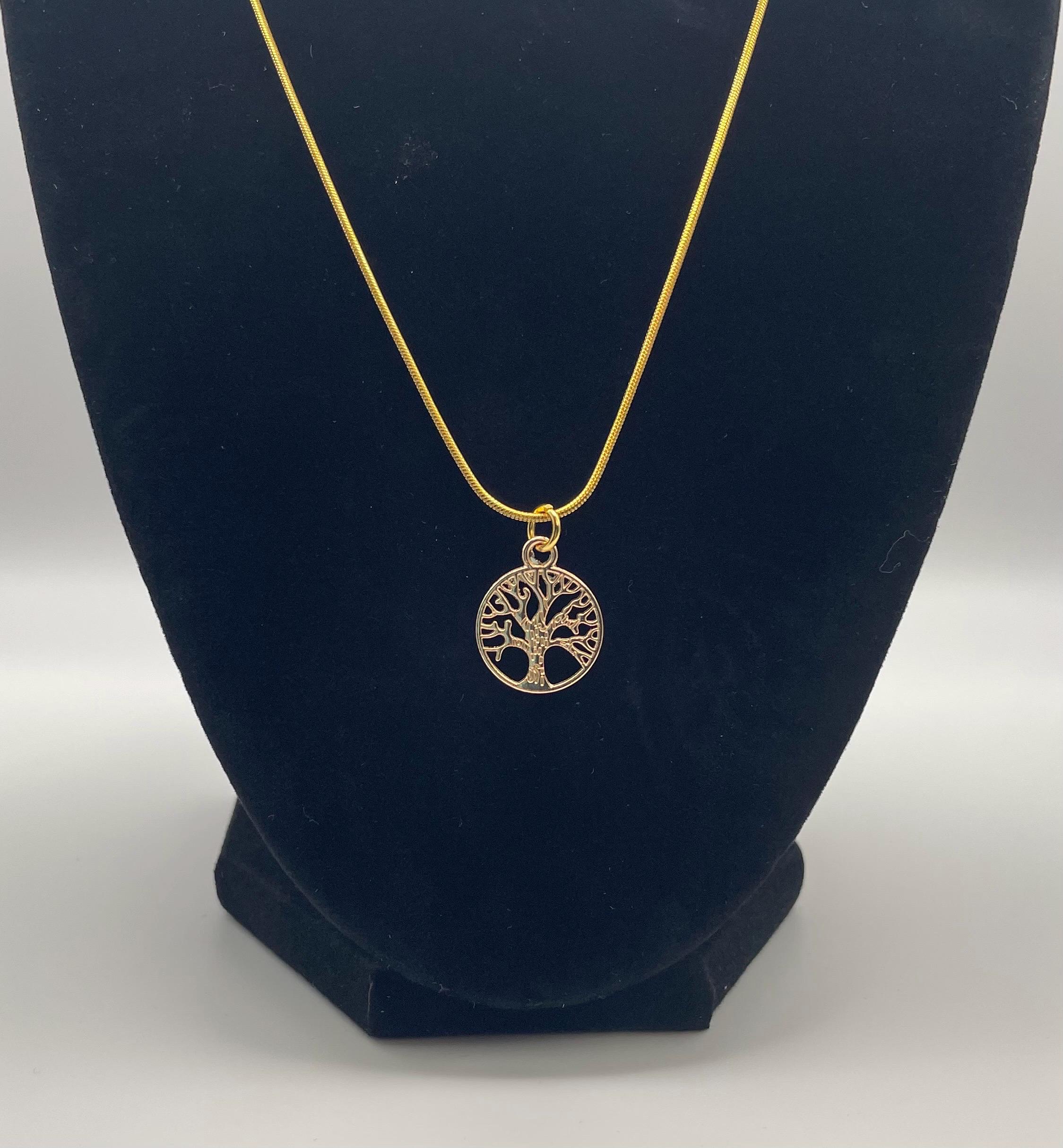 Silver or Gold Tree of Life Pendant Necklace – Minimalist ...