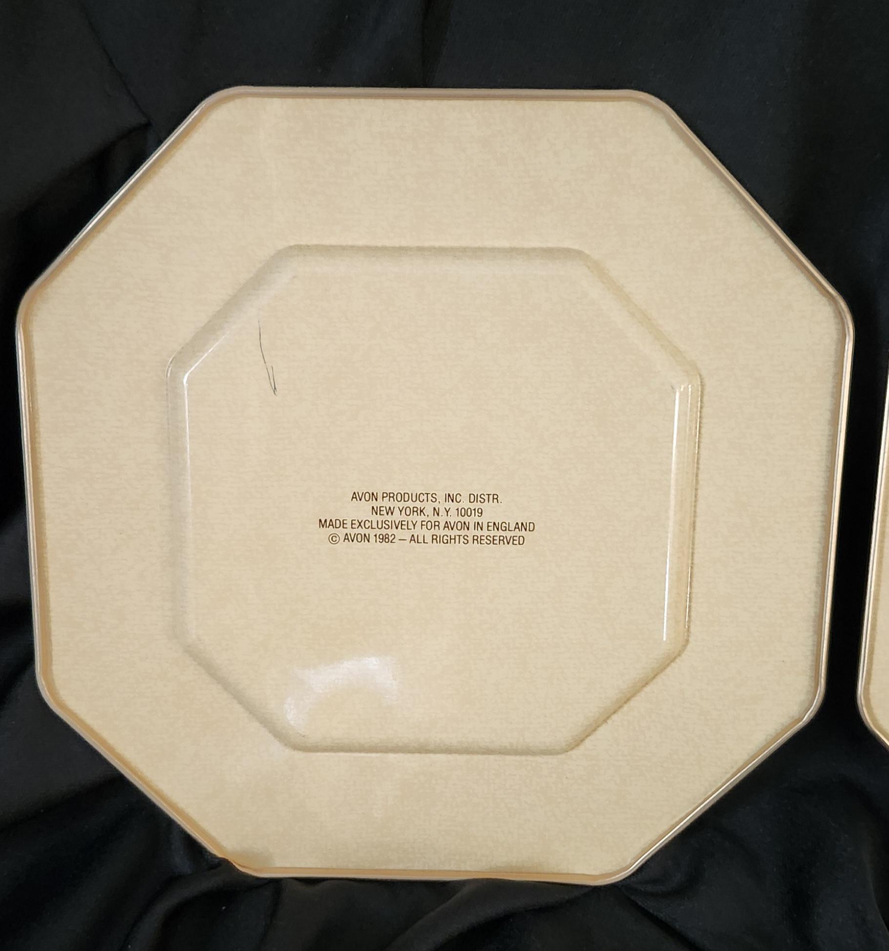 Metal Avon Products Octagon Tip Tray With Plum Pudding Recipe ...