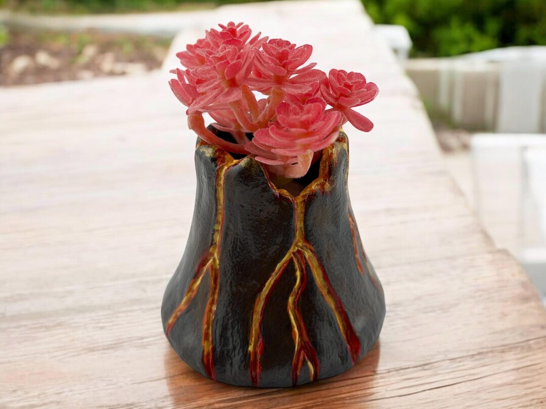 Mini Volcano Planter | Perfect for Succulent Plants or Air Plants ...