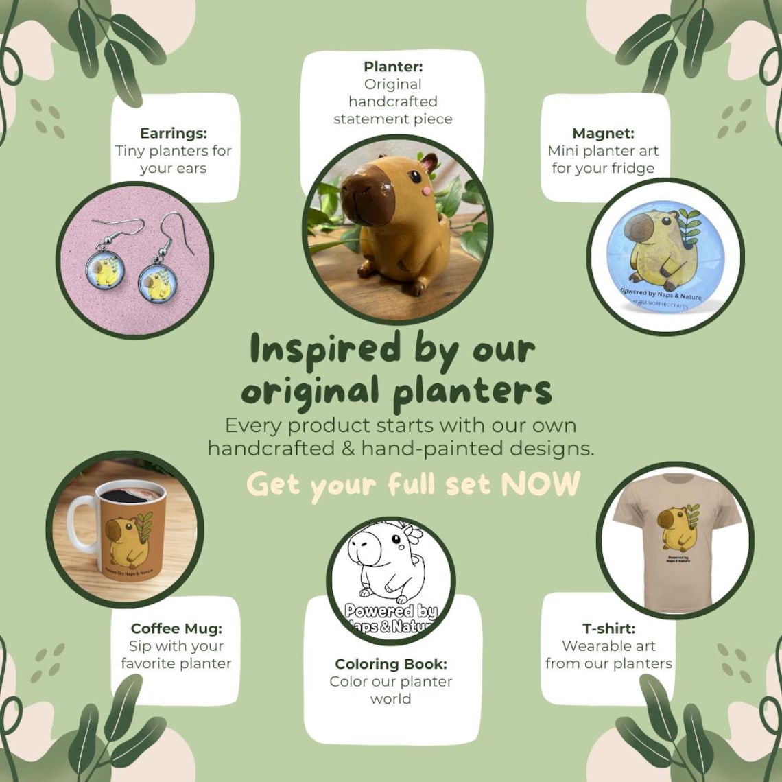 Capybara Planter: Unique Succulent & Air Plant Pot, Office Decor - Etsy