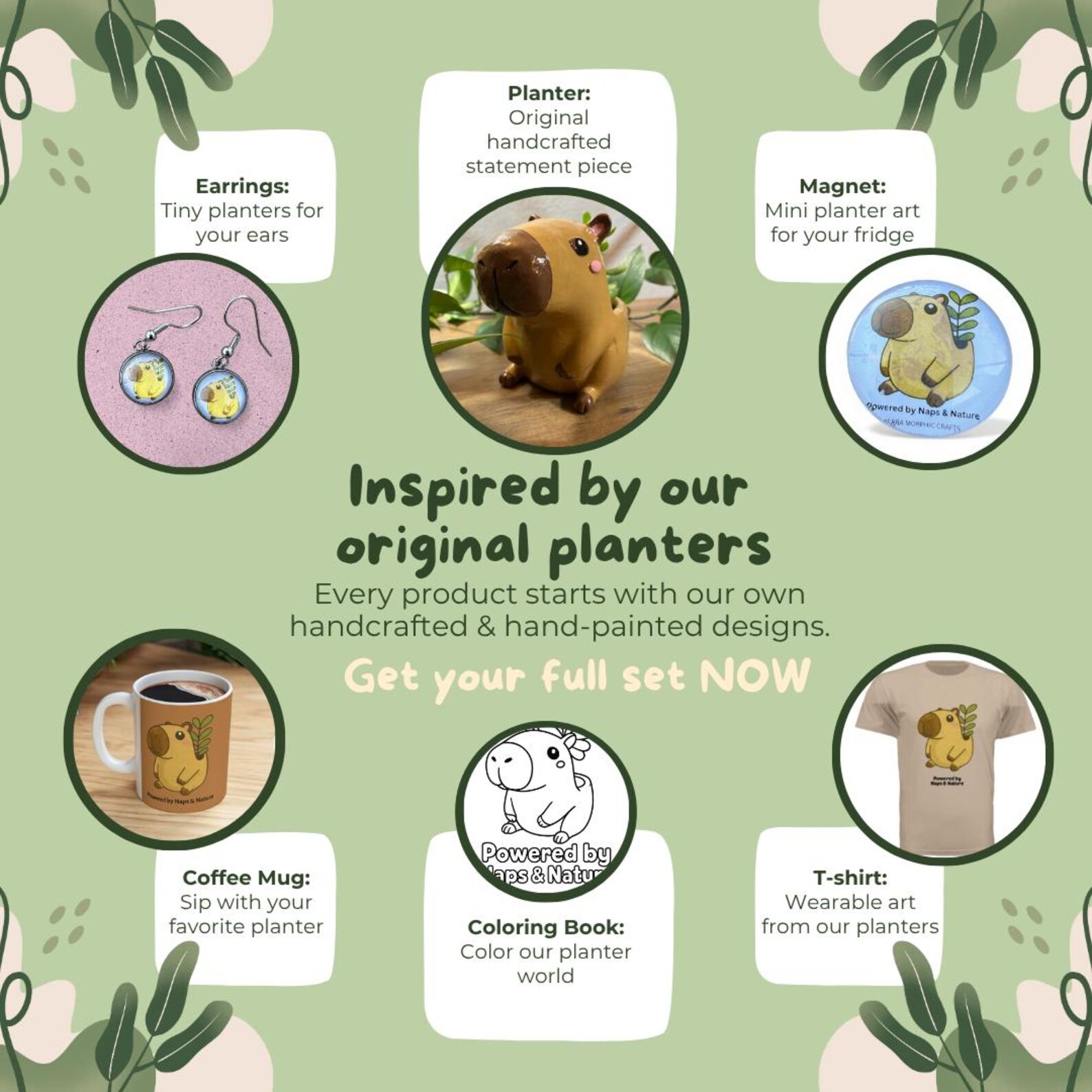 Capybara Planter: Unique Succulent & Air Plant Pot, Office Decor - Etsy
