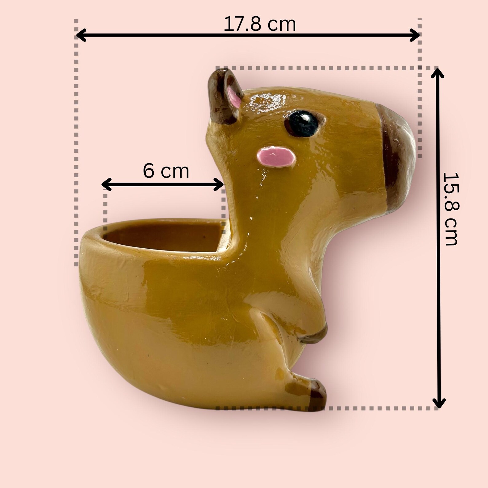 Capybara Planter: Unique Succulent & Air Plant Pot, Office Decor - Etsy