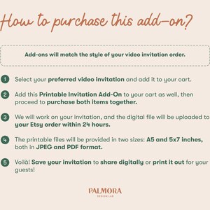 Add-on: Printable Invite, Digital Invitation Printables, Hand-drawn ...