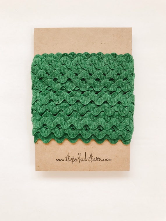 KELLY GREEN 1/2 Inch Ric Rac Kelly Green Ric Rac Green Zig - Etsy