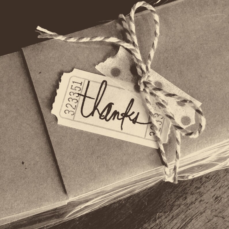 Thanks Ticket - Thank You Ticket - Thank You Tag - Mini Tag - Ticket ...