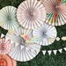 Garden Party Fans Party Paper Fans Spring Party Decor Garden Paper ...