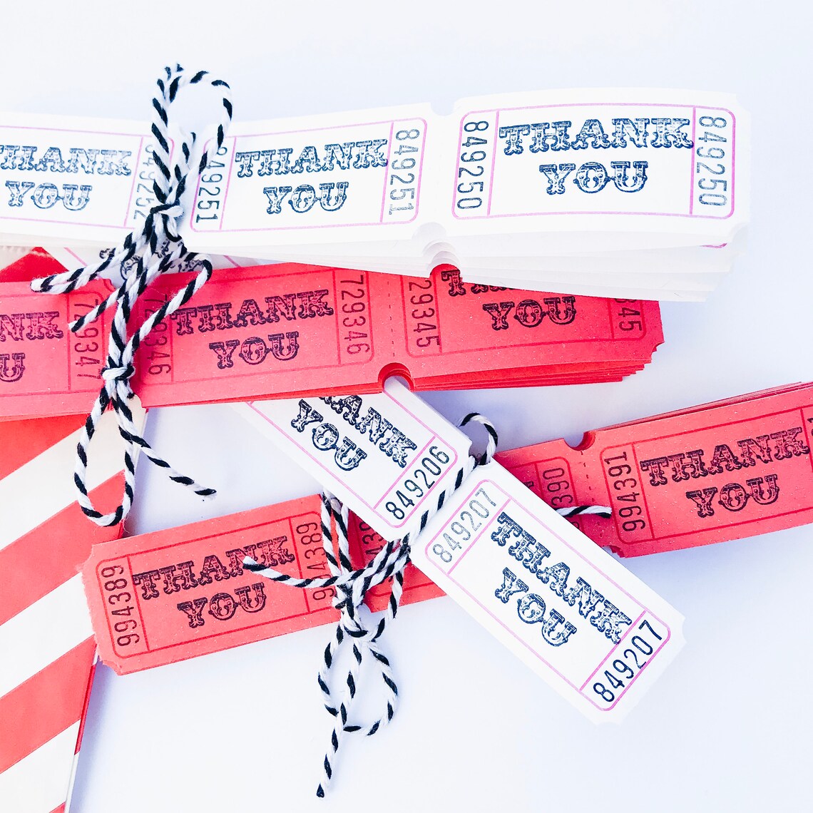 Thank You Ticket Thank You Carnival Ticket Thank You Mini - Etsy