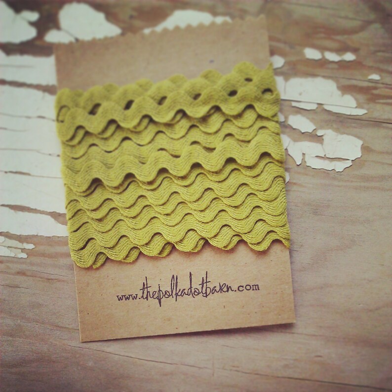 CHARTREUSE Green Mini Ric Rac Green Ric Rac Green Zig Zag - Etsy