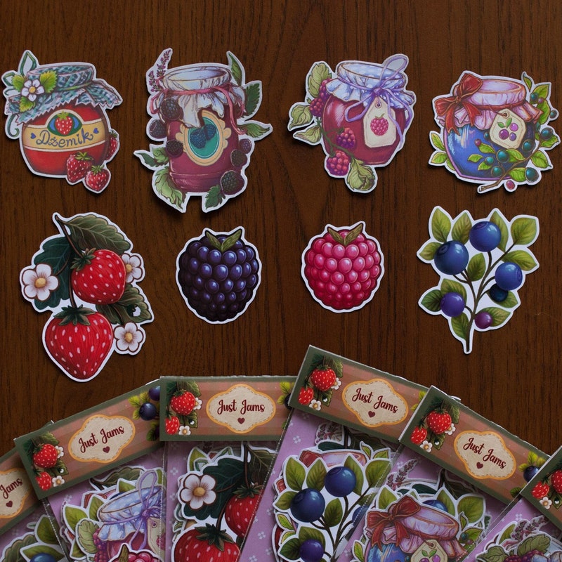 Fruit Jam Stickers - Etsy