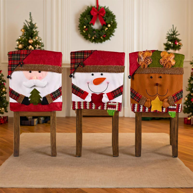 Santa Christmas Chair Covers - Etsy