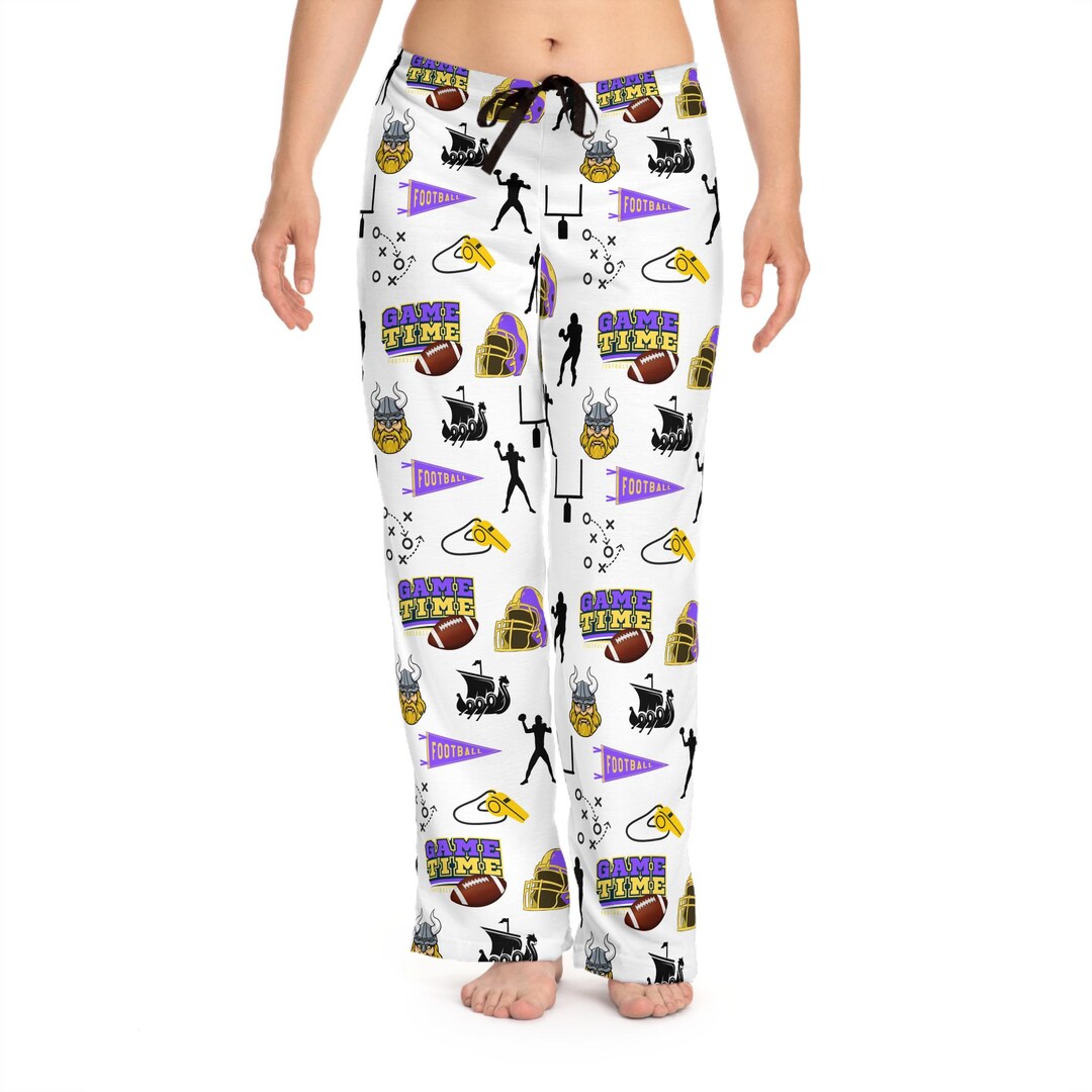 Vikings Football PJ Bottoms, Lounge Sleepwear, NFL Fan Apparel, Sports ...