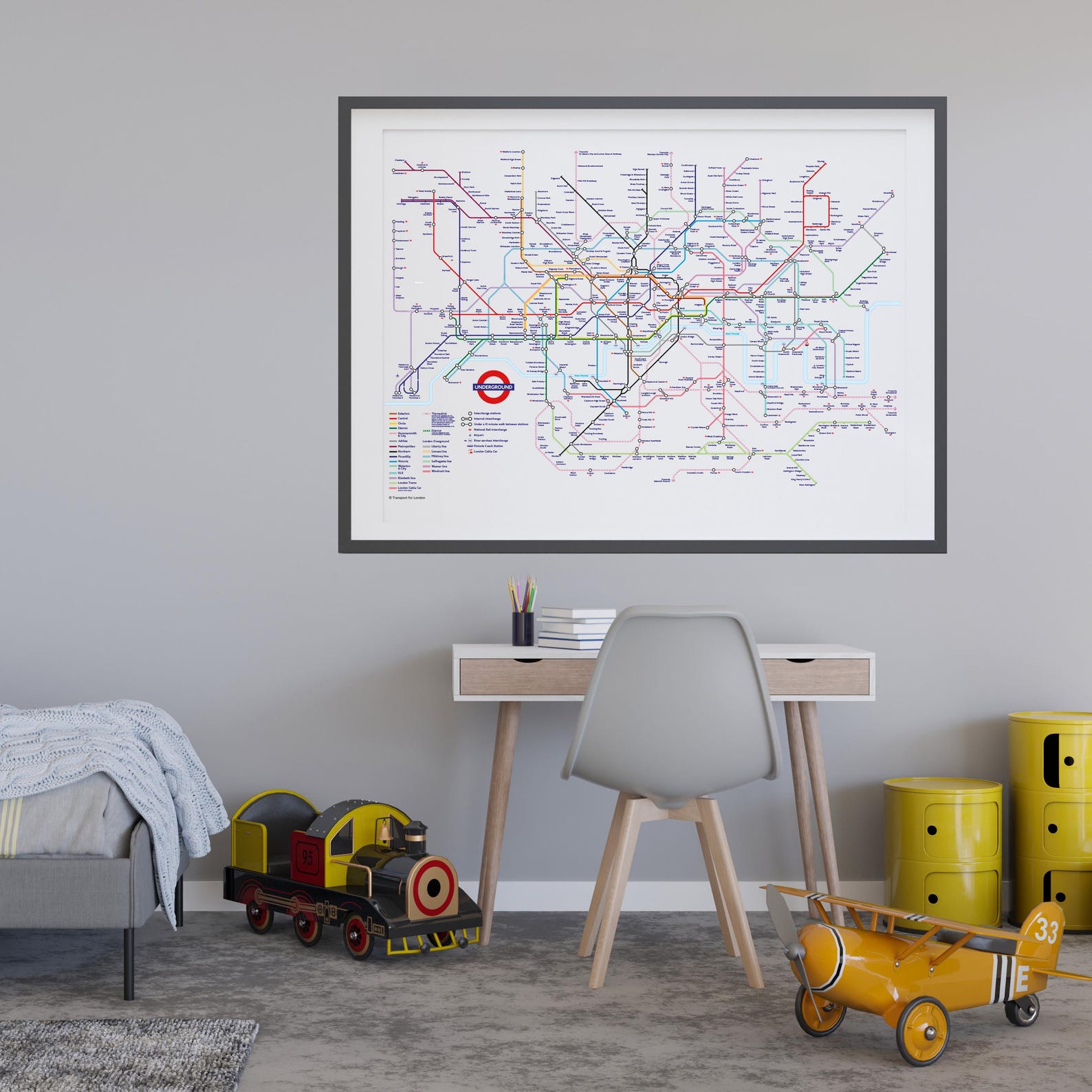 Official Tfl Tube Map (retail Version) - Etsy UK
