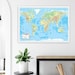 Modified Gall World Projection Map (environmental) - Etsy