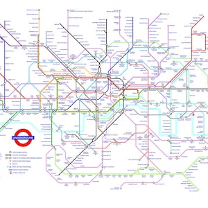 Official Tfl Tube Map (retail Version) - Etsy UK