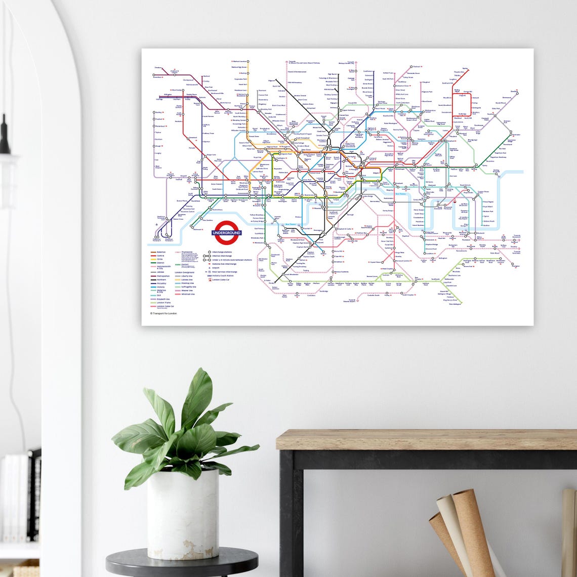 Official Tfl Tube Map (retail Version) - Etsy UK