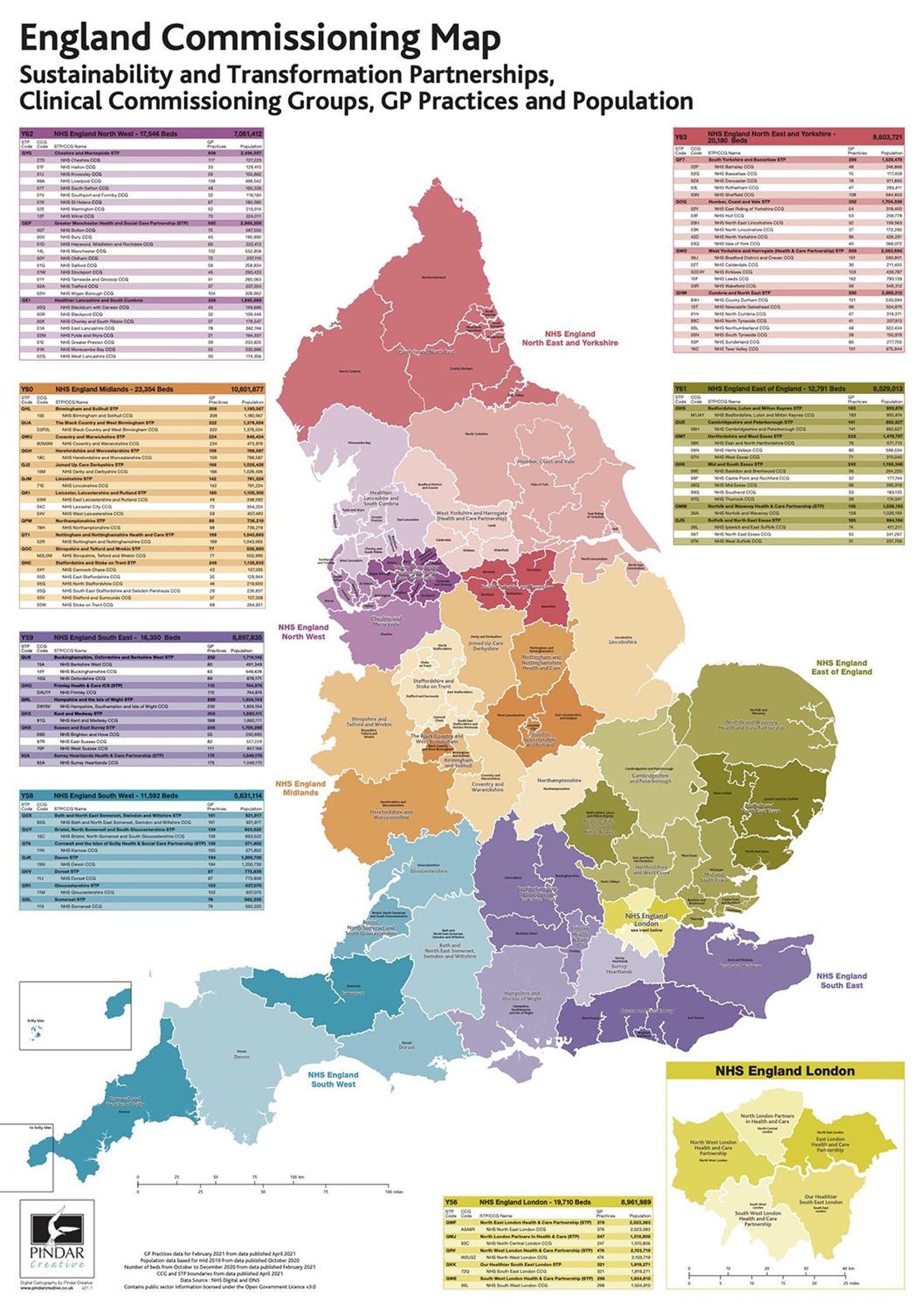 Clinical Commissioning Groups (CCG) Map - Etsy