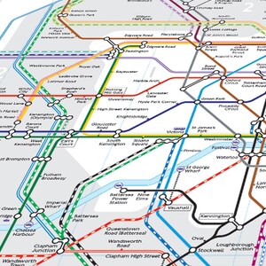 Official Tfl London's Rail & Tube Services Map - Etsy UK