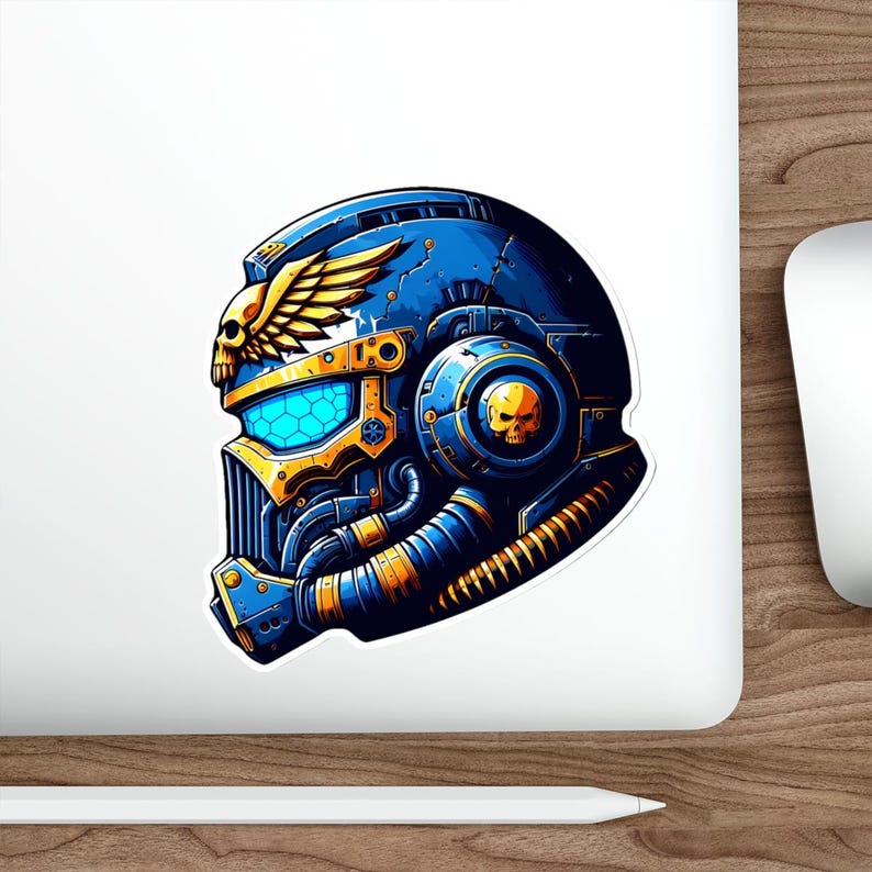 Warhammer 40K Space Marine Die-cut Stickers, Helldivers 2 Inspired ...