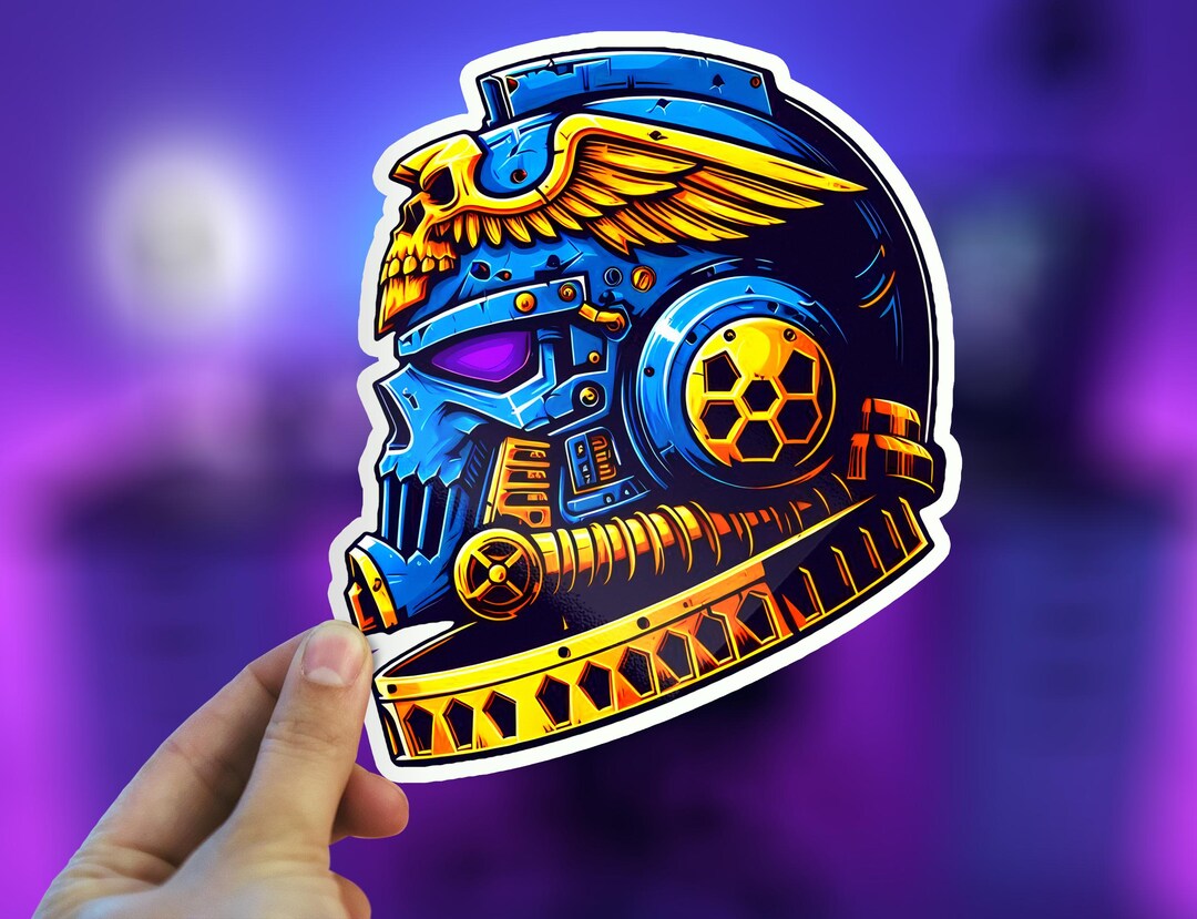Space Marine Die-cut Stickers Warhammer 40K / Helldivers 2 Inspired ...
