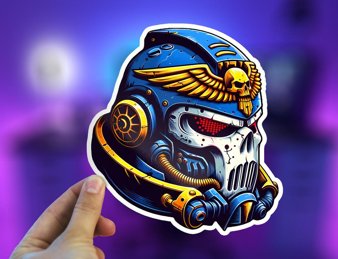Space Marine Die-cut Stickers, Warhammer 40K Inspired, Emperor Loyalty ...