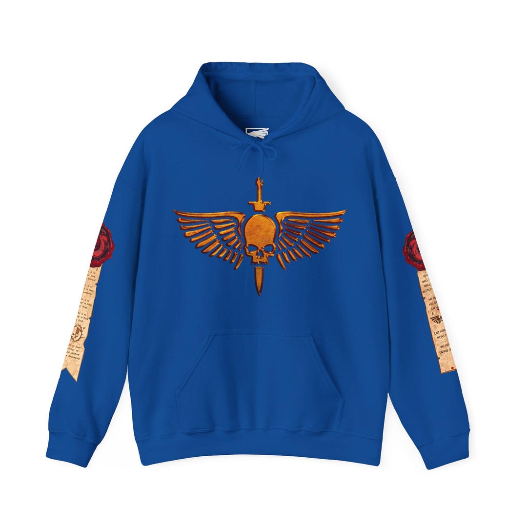 Space Marine Armor Fleece Hoodie, Warhammer 40k Sweatshirt, Gaming ...