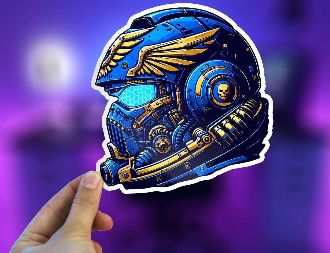 Warhammer 40K Space Marine Die-cut Sticker, Helldivers 2 Inspired ...