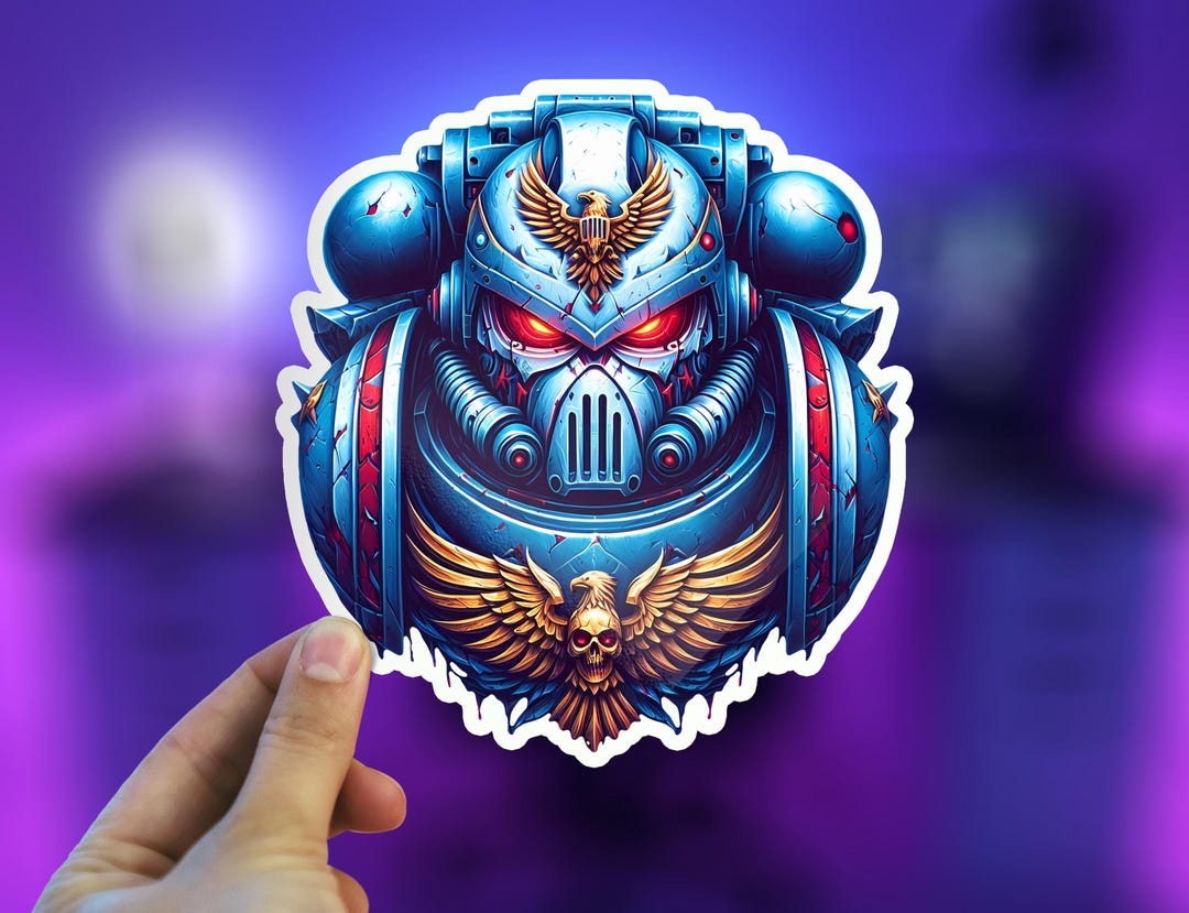 Warhammer 40K, Space Marine, Style2, 40K, Die-cut Stickers, Sci-fi ...