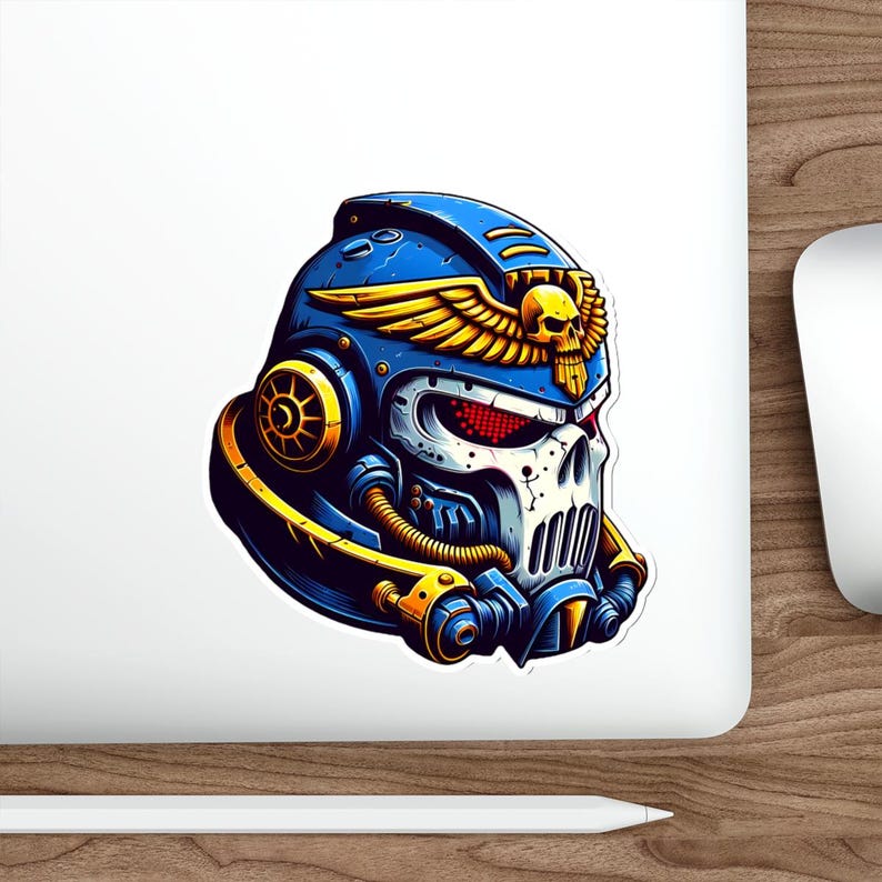 Space Marine Die-cut Stickers, Warhammer 40K Inspired, Emperor Loyalty ...