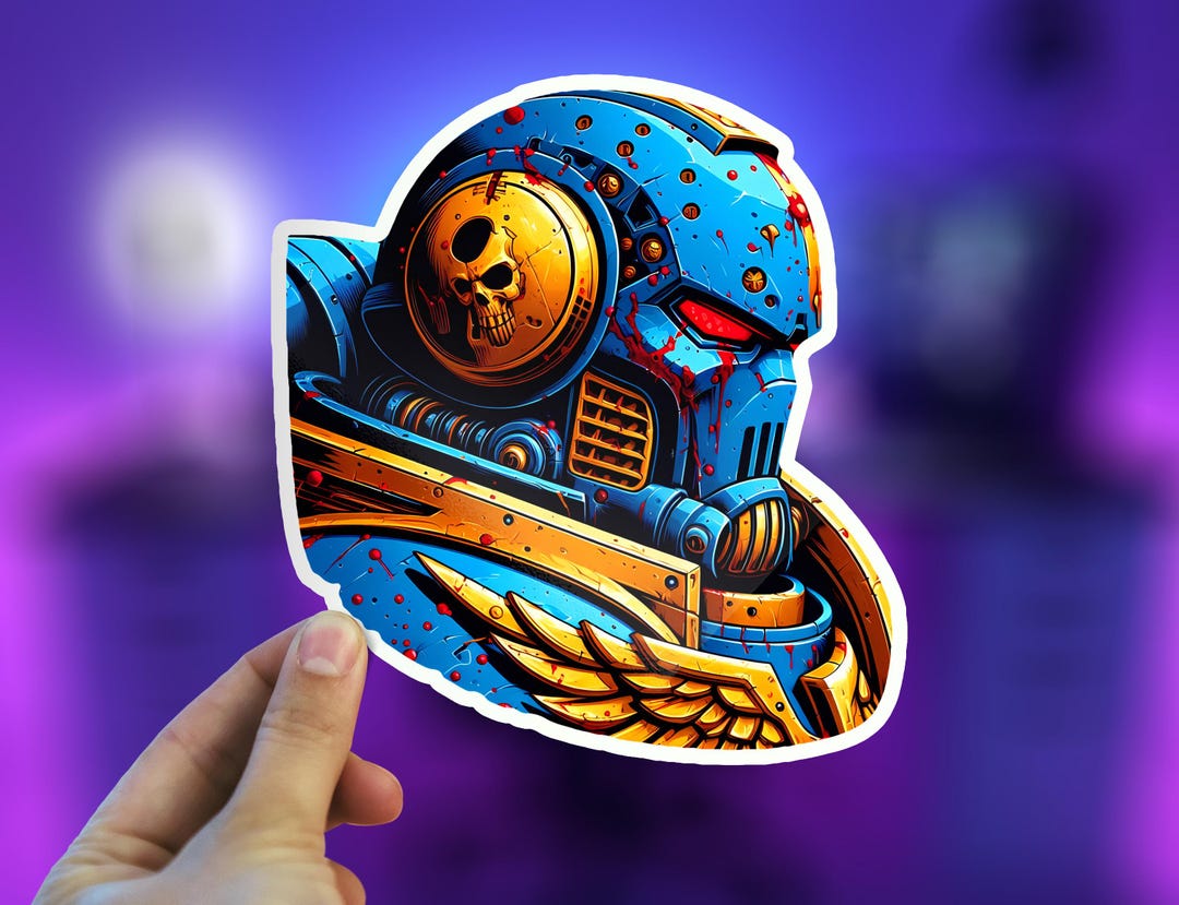 Warhammer 40K Space Marine Design 3, Die-cut Stickers, Laptop Water ...