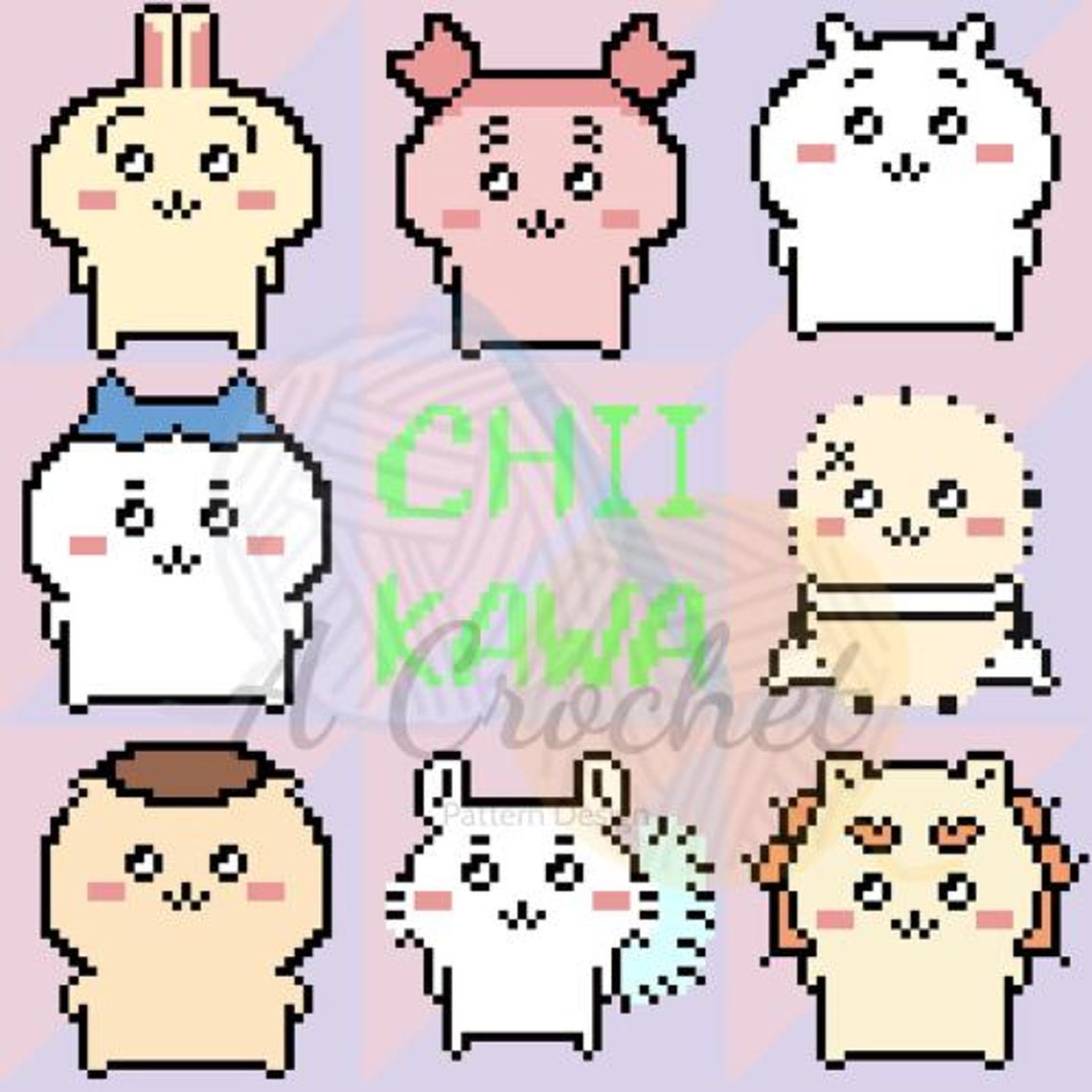 Chiikawa Hachiware Kani Kuri-manjuu Momoga Rakko Shisa Usagi C2C ...