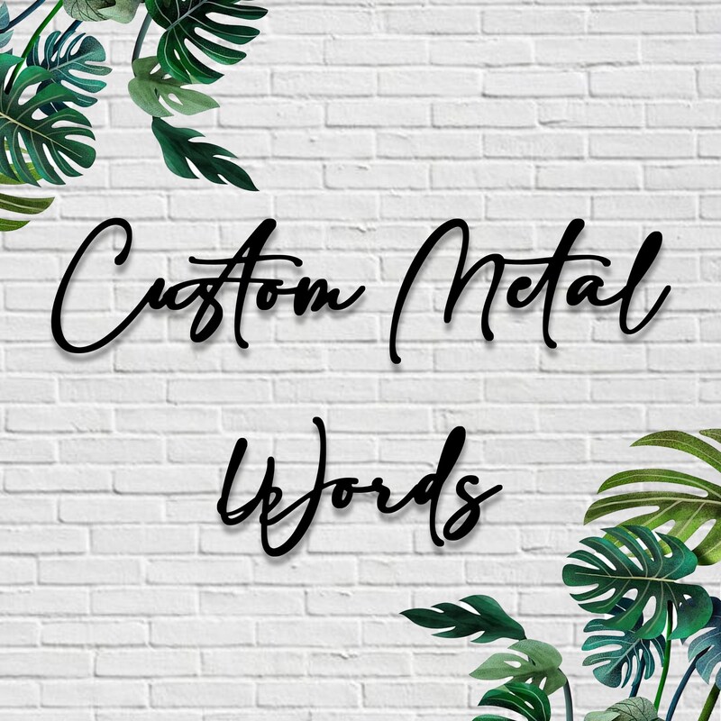 Word Metal Art - Etsy