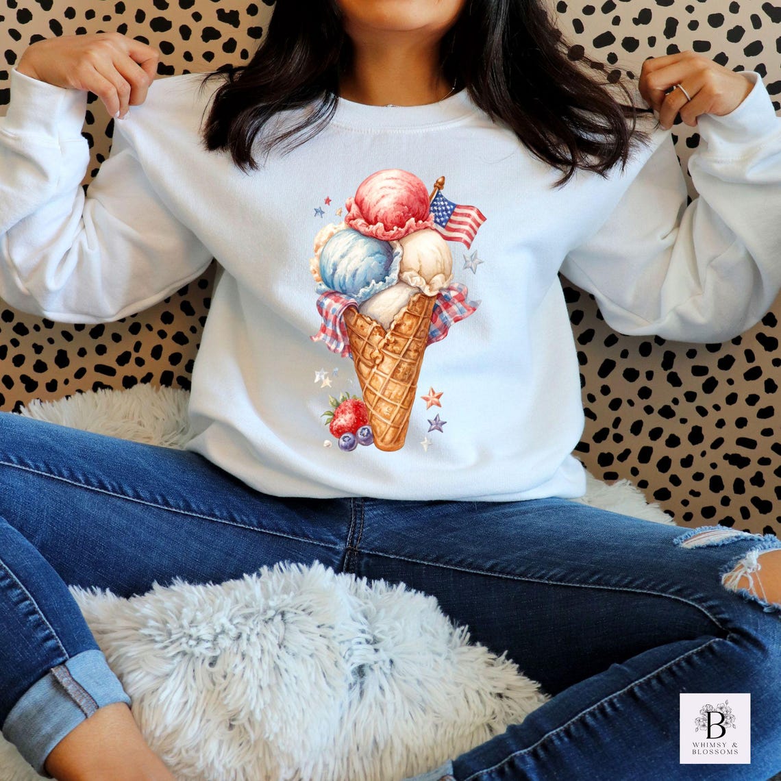 Fourth of July Ice Cream Clipart - Summer Clipart - Ice Cream Clipart ...