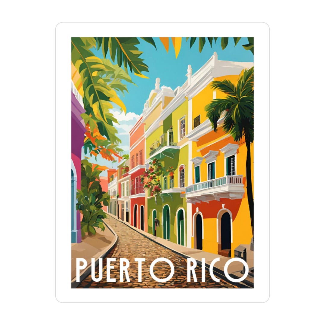 Puerto Rico Sticker - Old San Juan, Planner Supplies, Traveler Notebook ...