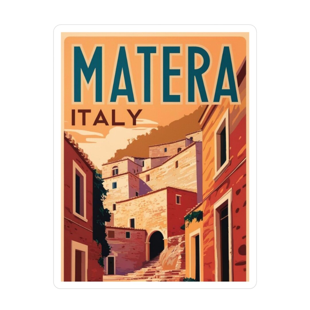 Matera Italy Travel Sticker - Planner Supplies, Traveler Notebook ...