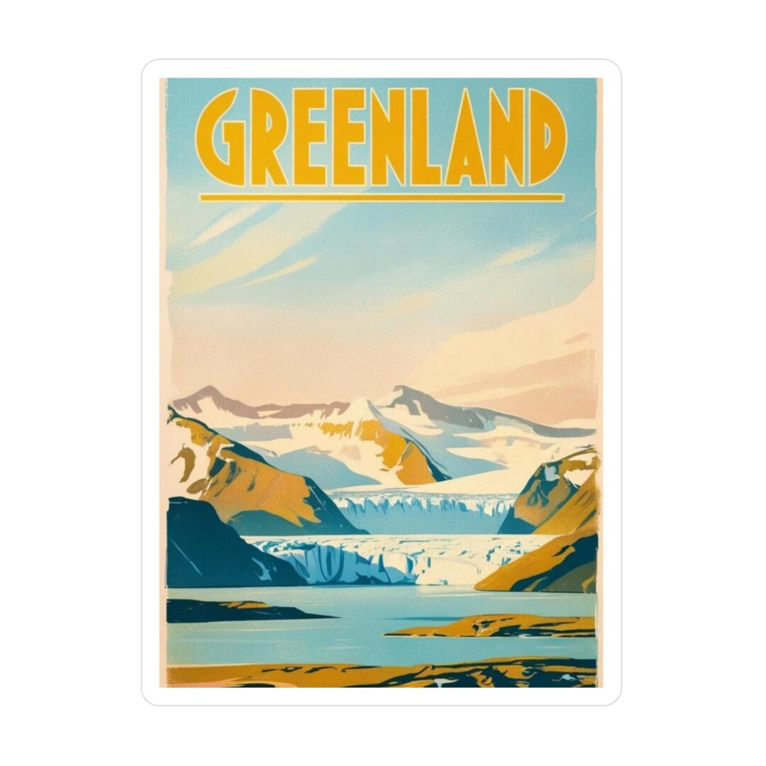 Greenland Travel Destination Sticker - Planner Supplies, Traveler ...