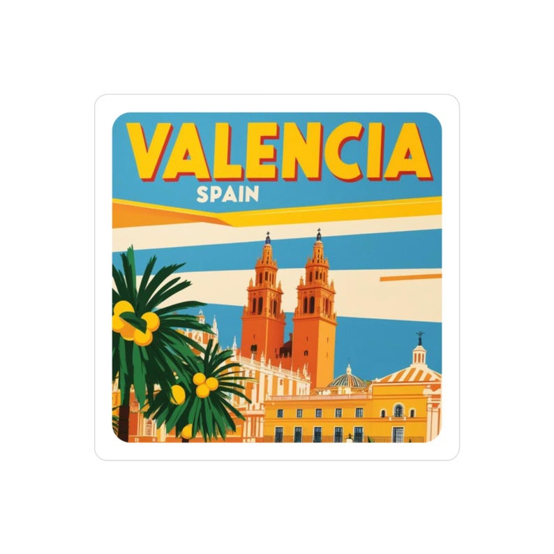 Valencia Spain Travel Sticker - Planner Supplies, Traveler Notebook ...
