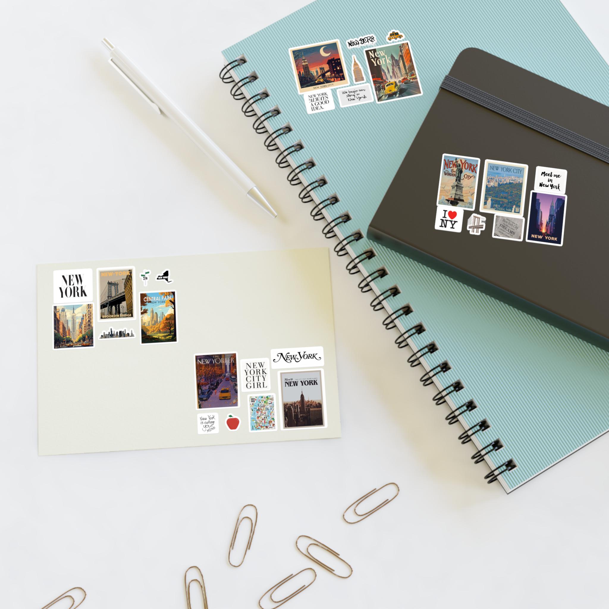 New York City Travel Destination Sticker Sheets - Etsy