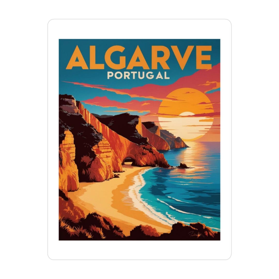 Algarve Portugal Travel Sticker - Planner Supplies, Traveler Notebook ...