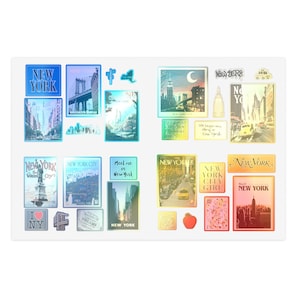 New York City Travel Destination Sticker Sheets - Etsy