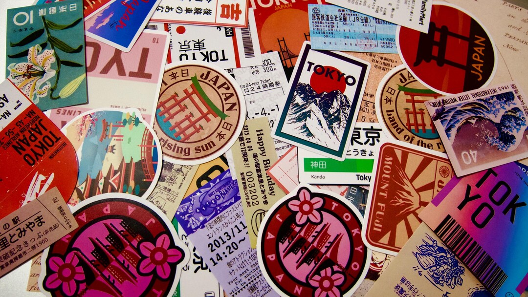 Japan Travel Destination Stickers - Set of 10 - Planner Supplies, Craft ...