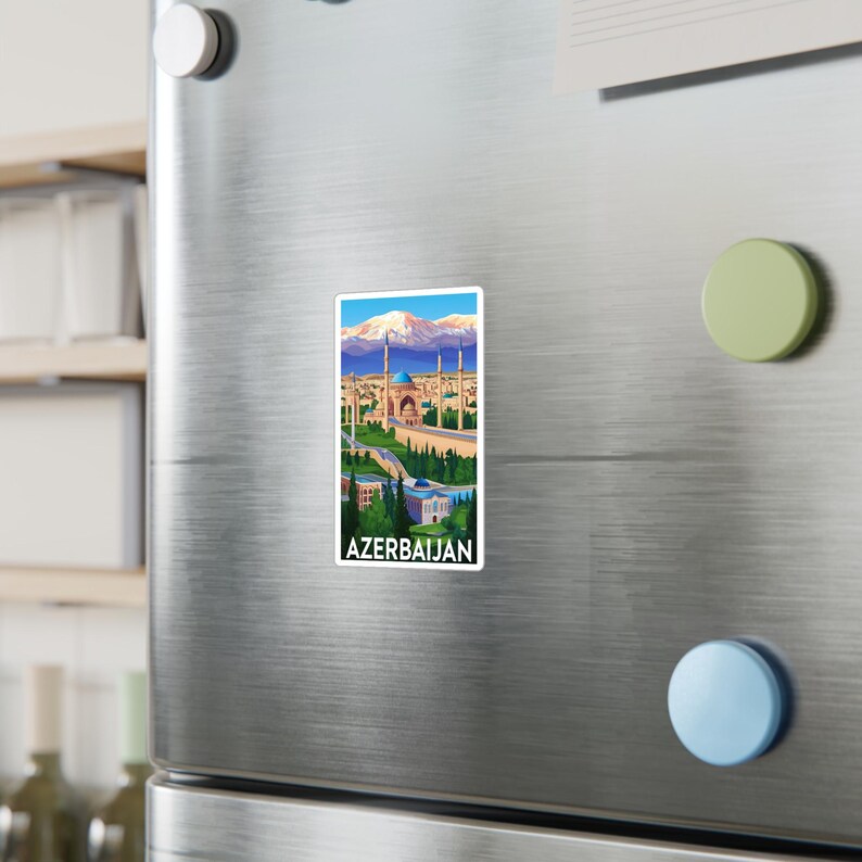 Azerbaijan Travel Destination Sticker - Planner Supplies, Traveler ...